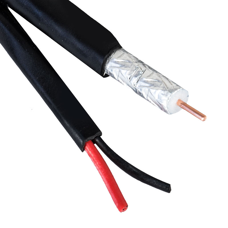 Кабель RG-59+2x0,5 Black