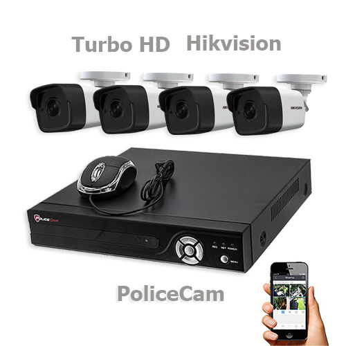 Комплект видеонаблюдения на 4 камеры Hikvision 6104-TurboHD-4BS-DS ...