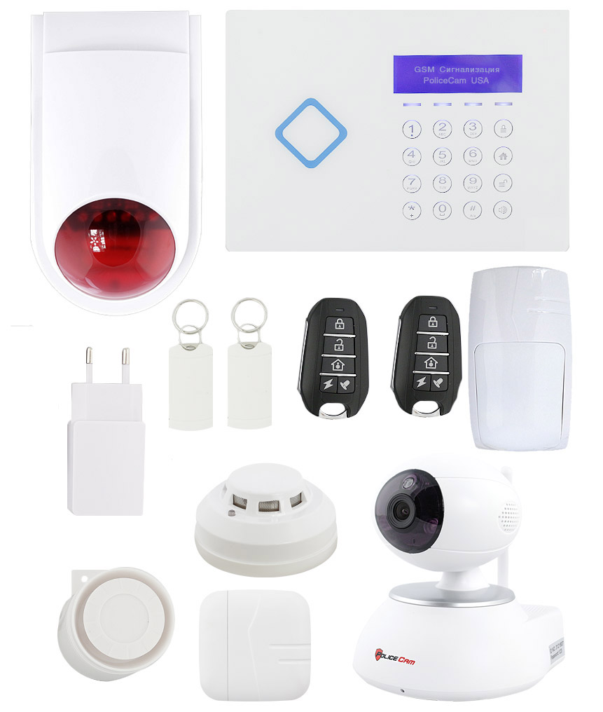 Охранная сигнализация GSM 66A Video Alarm Wally PoliceCam комплект с ...